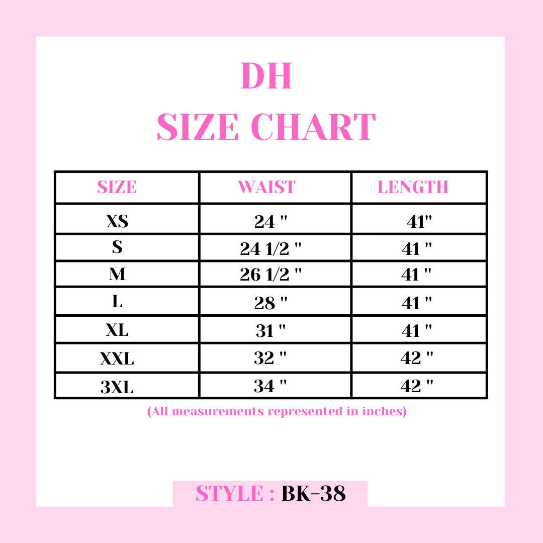 BGDK Ladies Long Slinky Skirt - Double Header USA