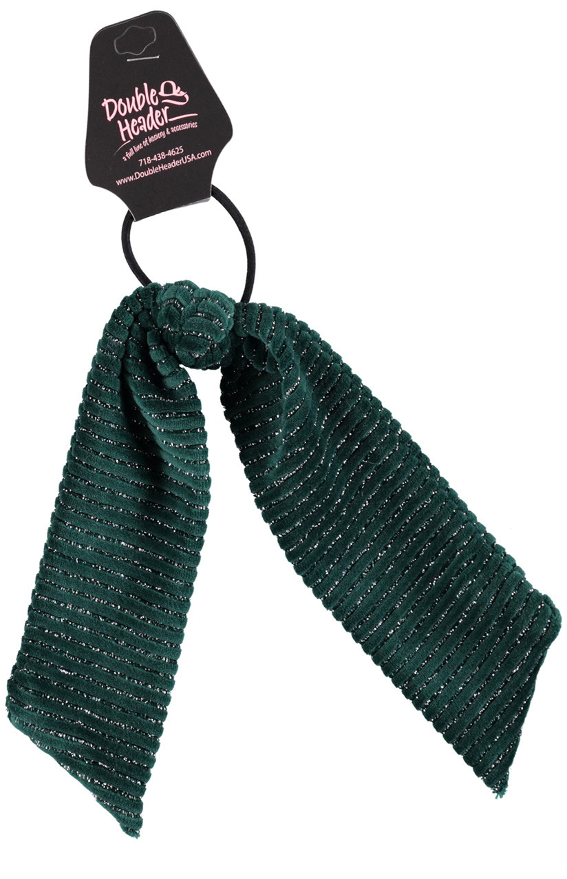 Girls Velvet Pony W/Tails Lurex Stripes - Double Header USA
