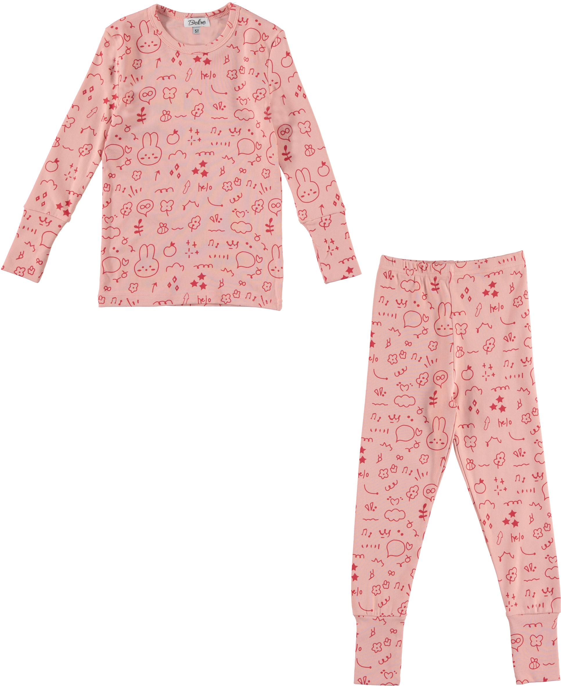 Whimsical 2 Piece Pajamas - Double Header USA
