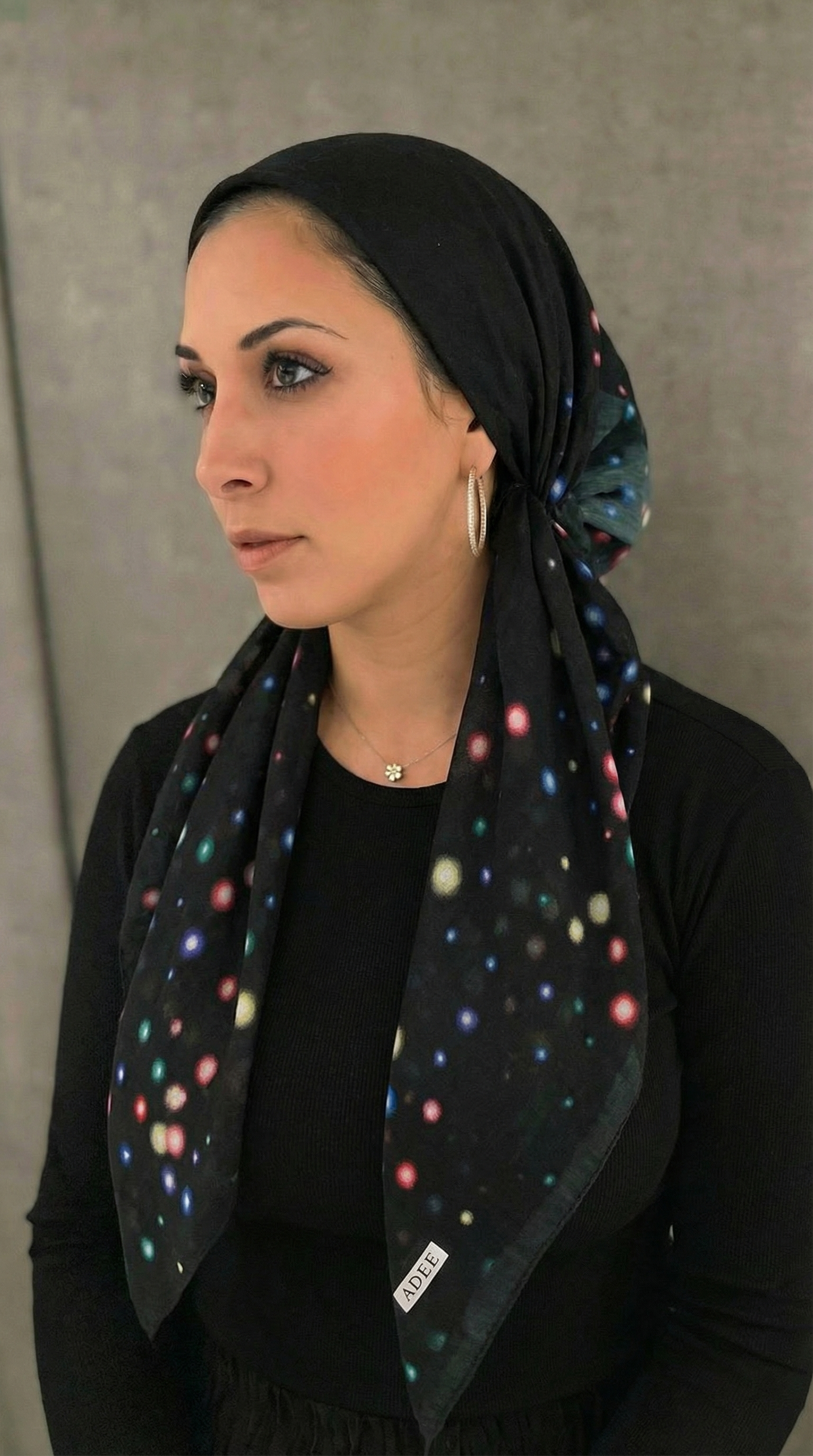Rainbow Edge Tichel (Pre-Tied, Semi Pre-Tied, Triangle, Square ...