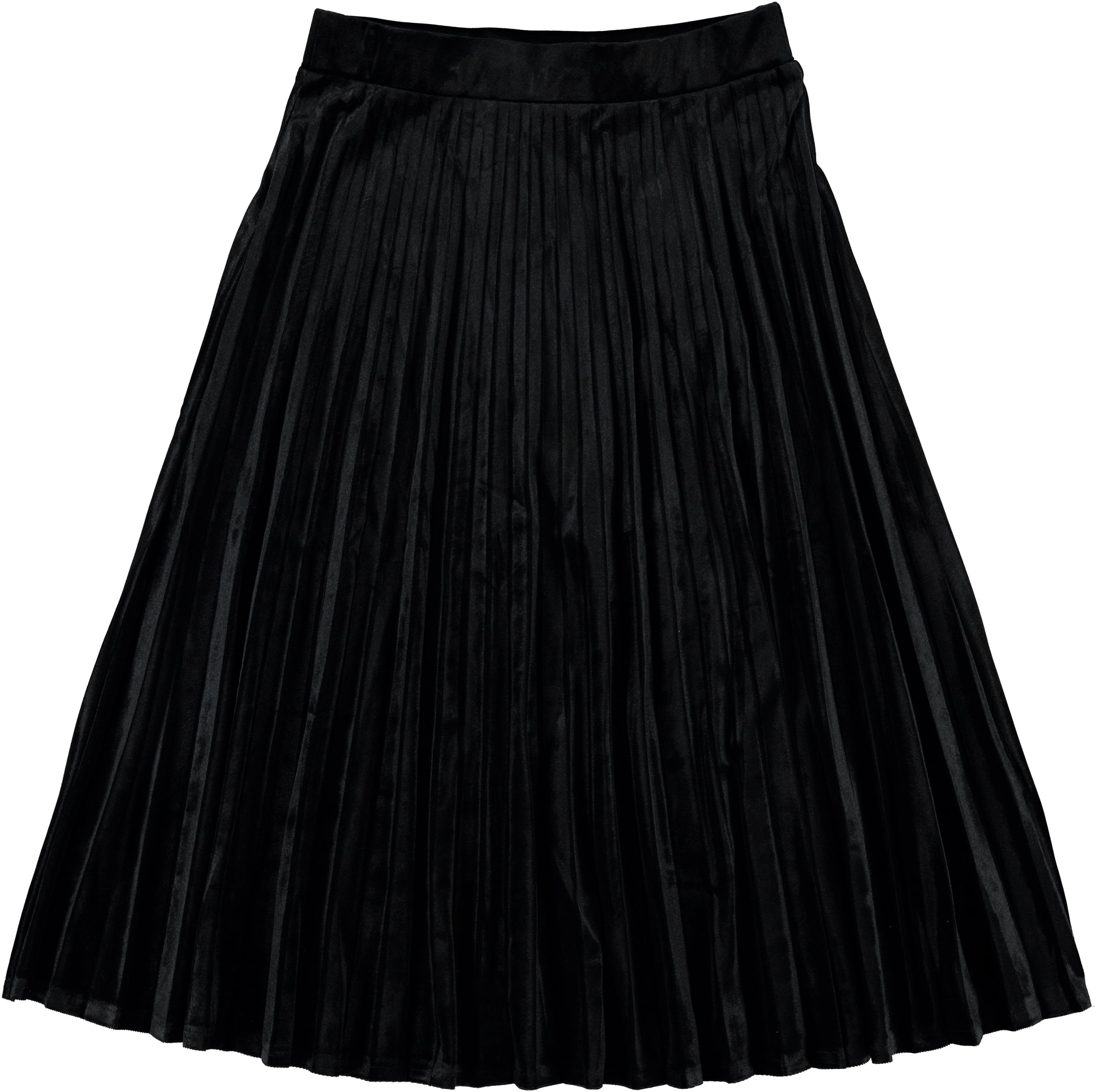 Womens 27" Pleated Velour Skirt - Double Header USA