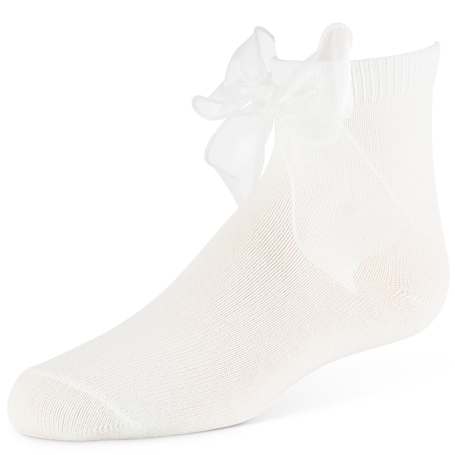Girls Sheer Bow Ankle Sock - Double Header USA