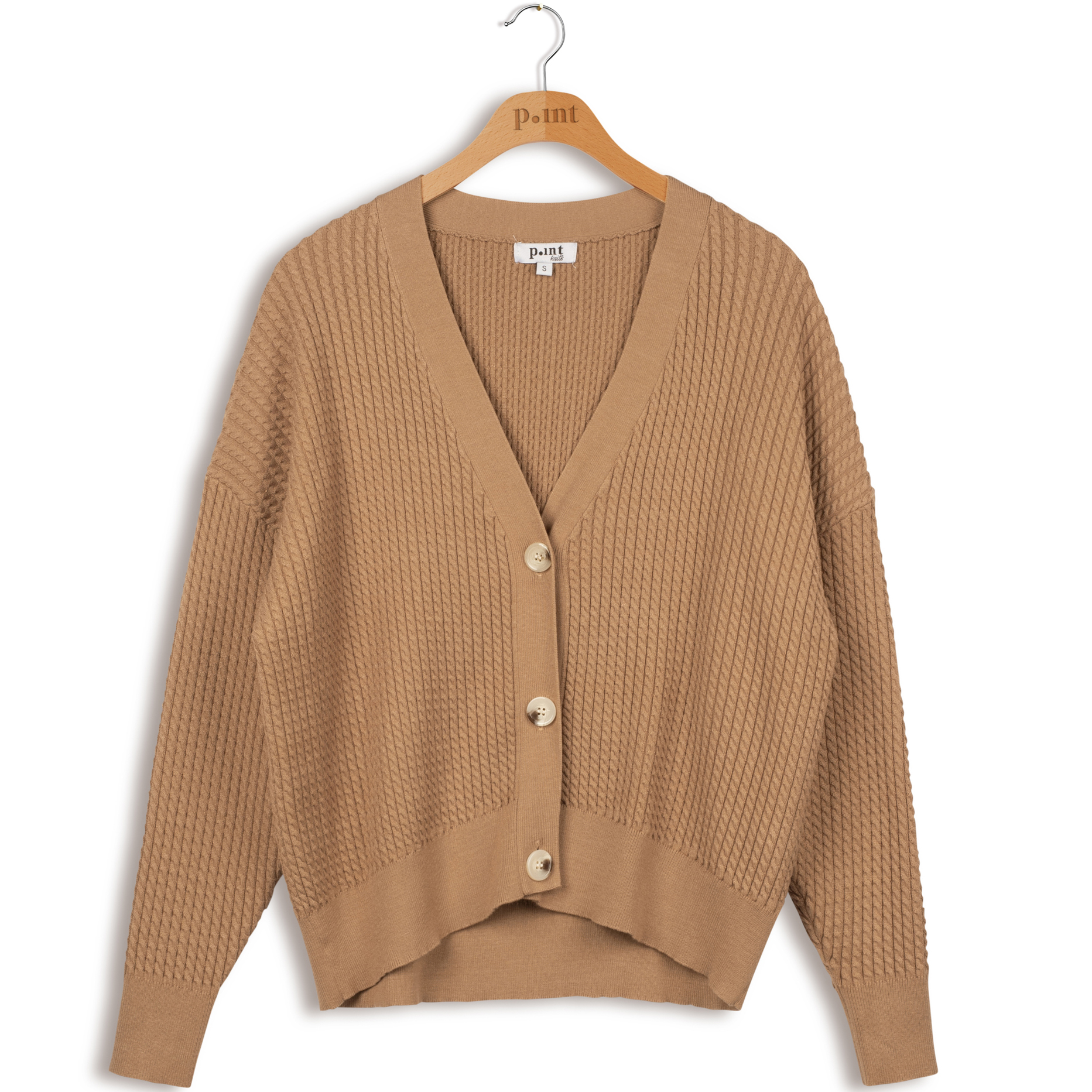 Women's Point Cable Cardigan - Double Header USA