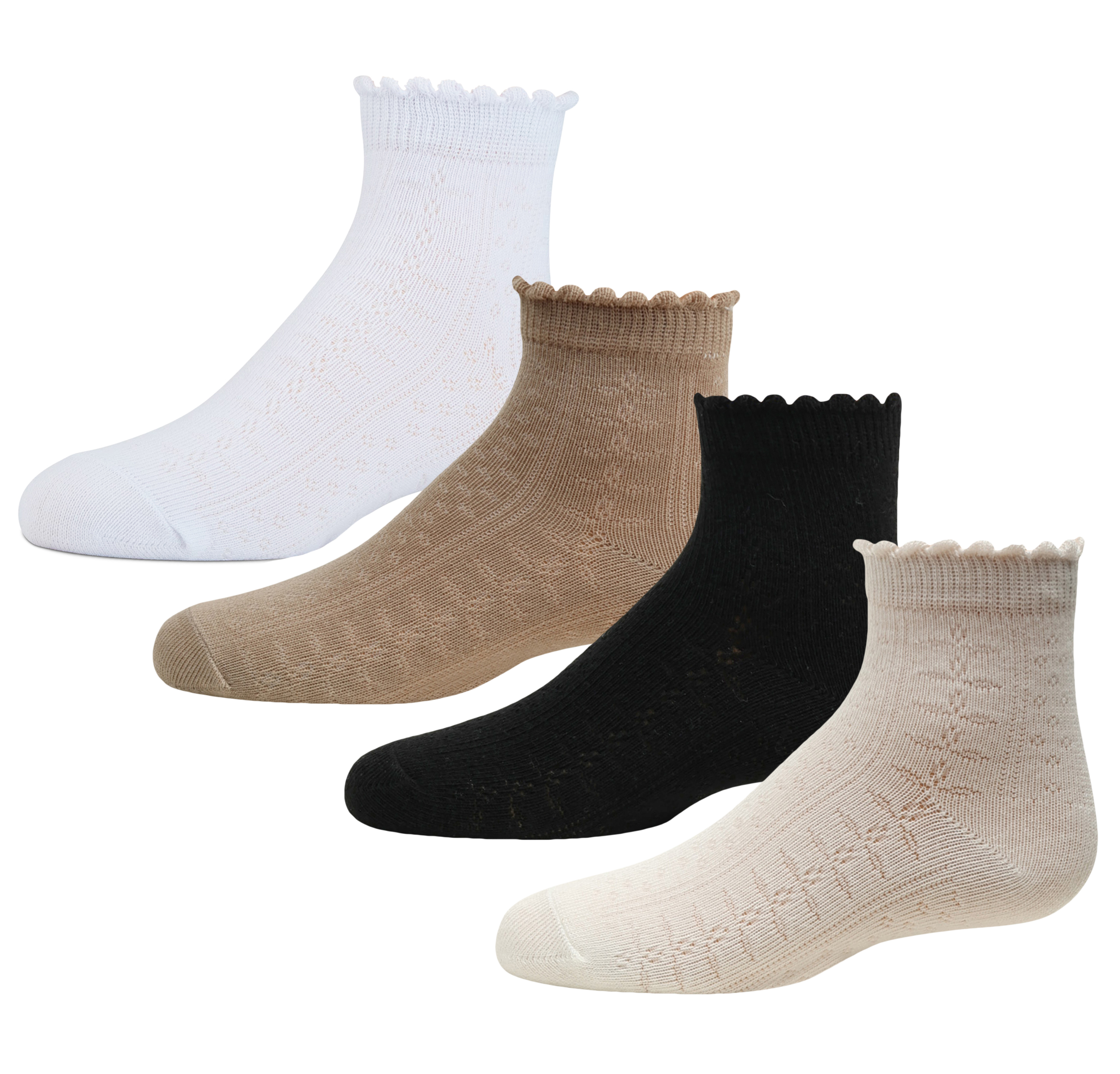 Girls Tri Vine Texture Ankle Sock - Double Header USA