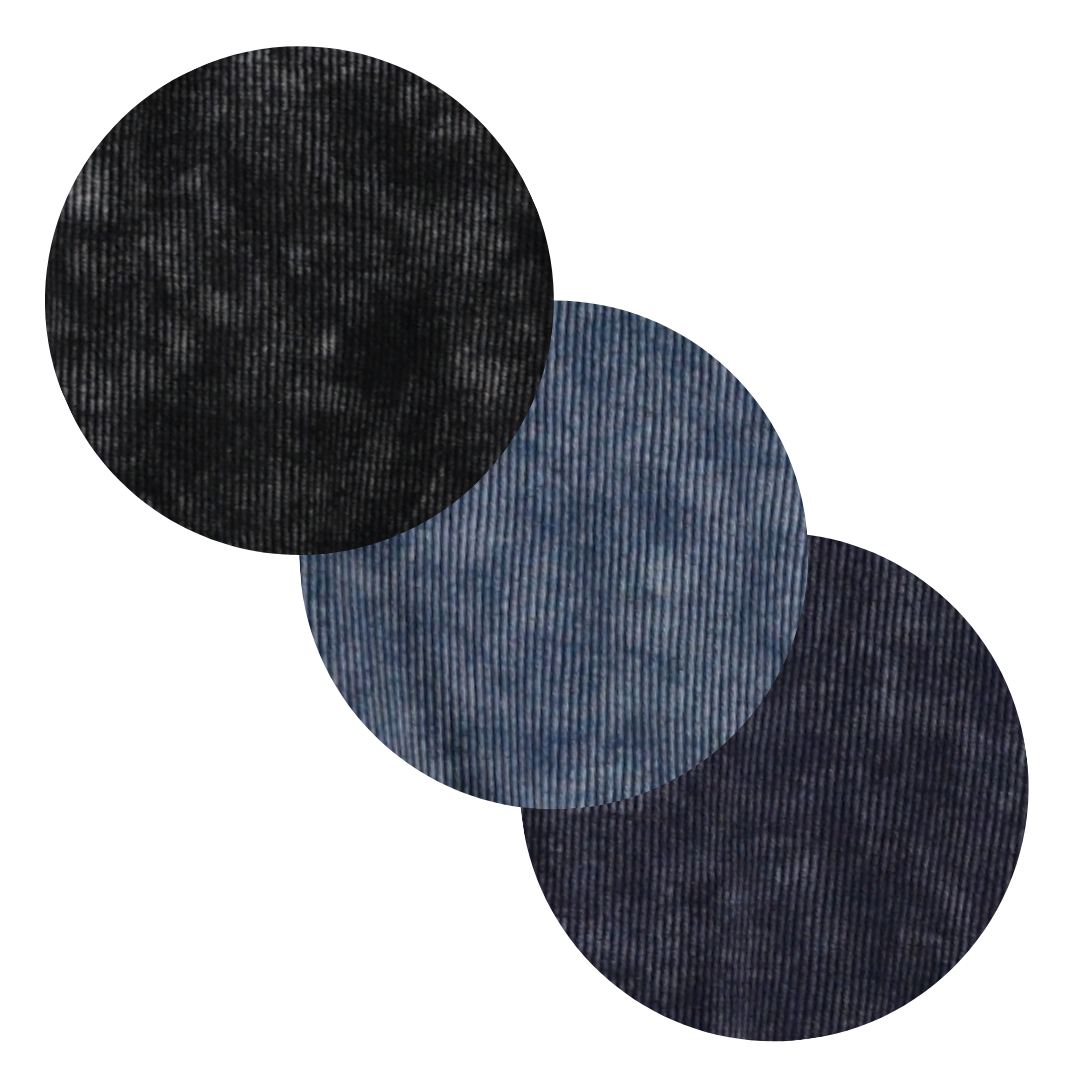 Womens 32 & 36 Inches Rib Stonewash Panel Skirt - Double Header USA