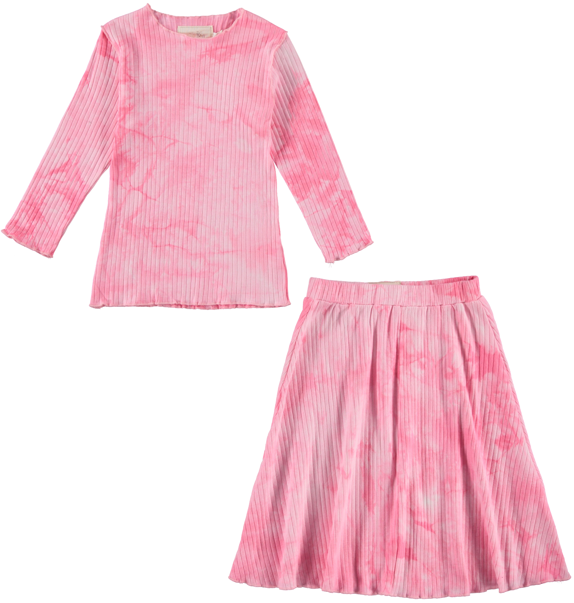Girls Lettuce Edge Tie Dye Set Double Header Usa