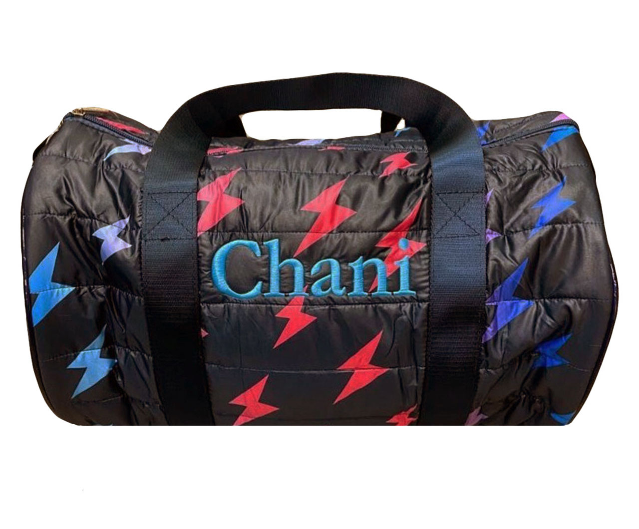 Black Puffer Duffle /Pink/White Star Strap - DUF-PUFB-PNKSTR7 - Double ...