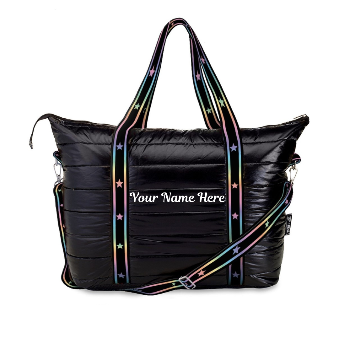 Star-Time Puffer Weekender Tote Bag - TOTE-PUFB-START5 - Double Header USA