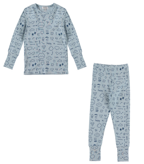 Whimsical 2 Piece Pajamas - Double Header USA