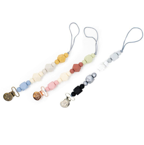 Grande Jewel Pacifier Clip - Double Header USA