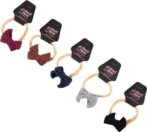 Baby Knitted Bow Headband - Double Header USA