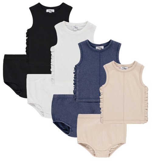 Baby Girl Tank Set - Double Header USA