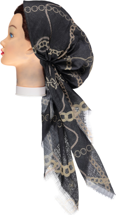 Women's Chain Loops Pre-tied Headscarf - Double Header USA
