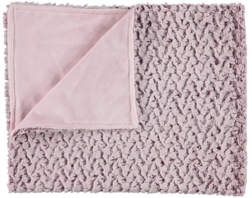 Ridge Mauve/Solid Rosewater Blanket - Double Header USA