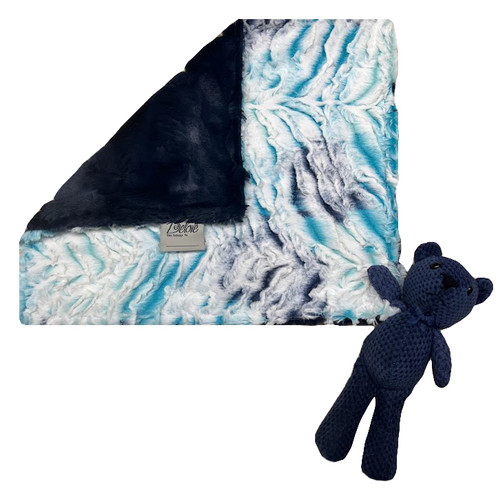 Luxe Navy/Prims Aquamarine Lovey - Double Header USA
