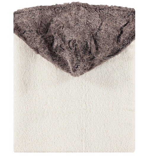 Ivory & Luxe Heather Chestnut Hooded Towel - Double Header USA