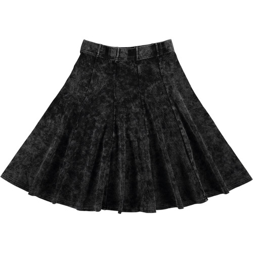 Girls Cotton Rib Stonewash Panel Skirt - Double Header USA