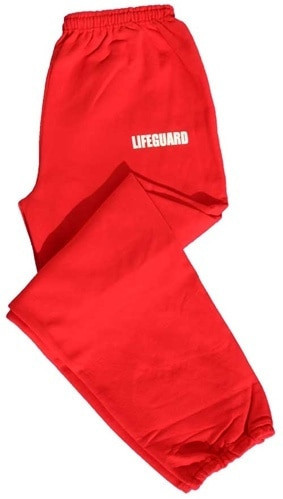 ***WSL***Red "Lifeguard" Sweatpants - Horizontal Crest | Aquatics ...
