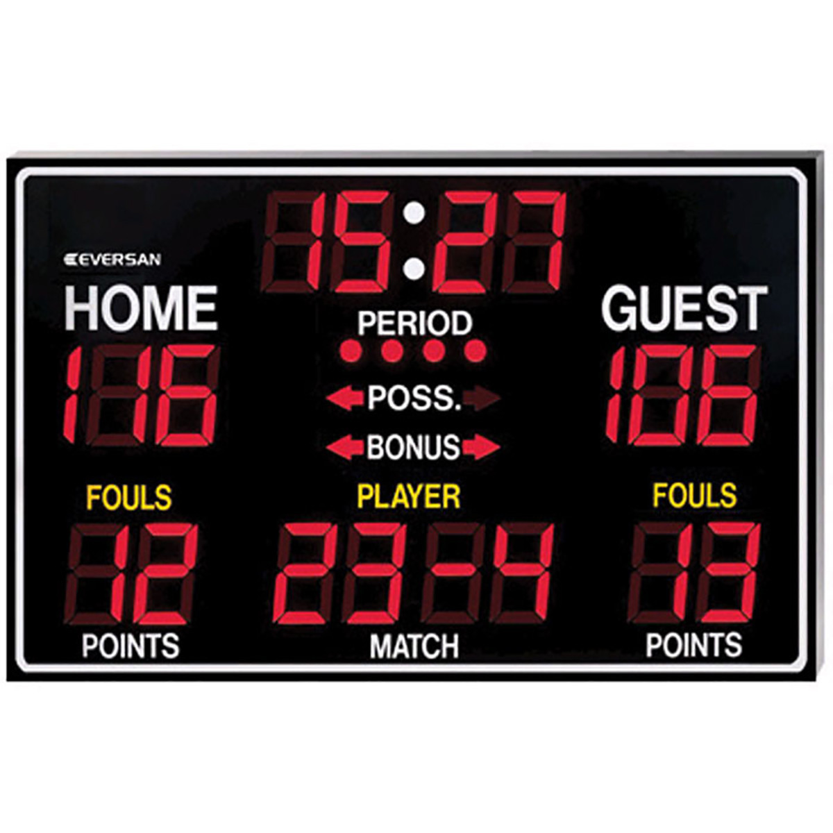 9765R Scoreboard with Remote Control | Shop by Category Scoreboards ...