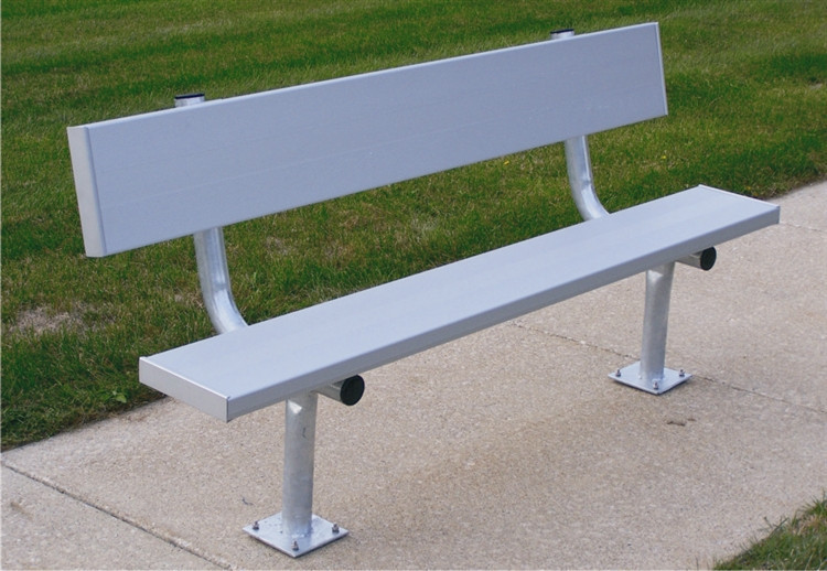 Surface Mount Aluminium Bench with backrest - 24 ft | Shop by Category ...