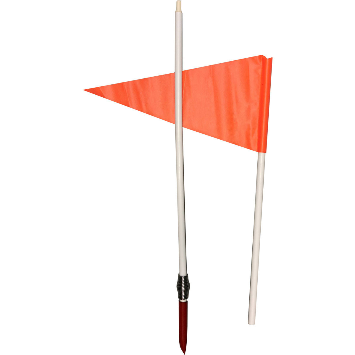 60" Two Piece Spring Loaded Sideline Marker with Orange Flag (Each ...