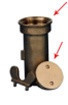 Bronze Stanchion Anchor Socket with Threaded Cap | Aquatics Team ...