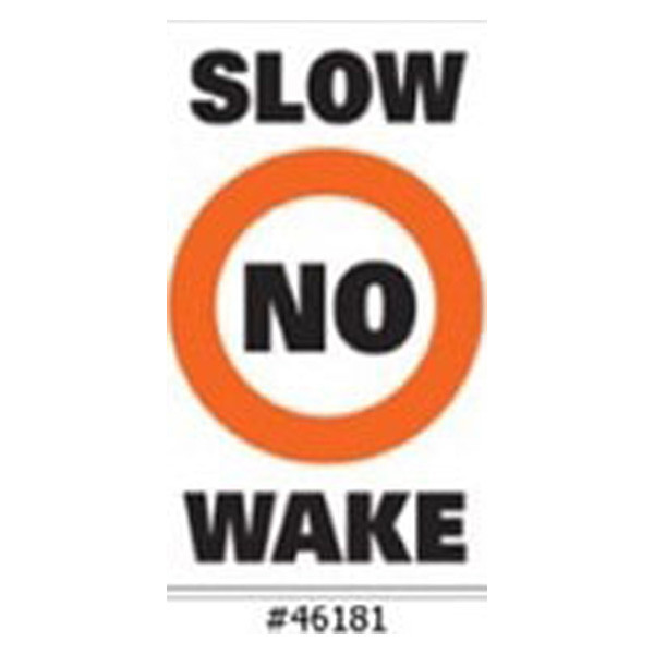Marker Buoy Label - Slow No Wake | Camps, Resorts, Park & Rec
