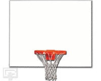 42" x 60" White Steel Rectangular Backboard | Brands GARED Basketball ...