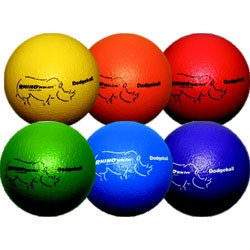 7" Foam Rhino Skin Dodgeballs (Set of 6) | Shop by Category Elementary ...