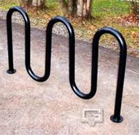 5' 3" Loop-Style Bike Rack, 7 Bikes, Powder Coated (Not in Catalog ...