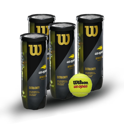 Wilson U.S. Open Extra Duty Tennis Balls - 4 Tubes (12 Balls) | Shop by ...