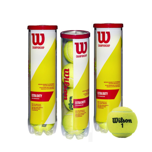 Wilson Championship Extra Duty Tennis Balls - 3 Tubes (12 Balls) | Shop ...