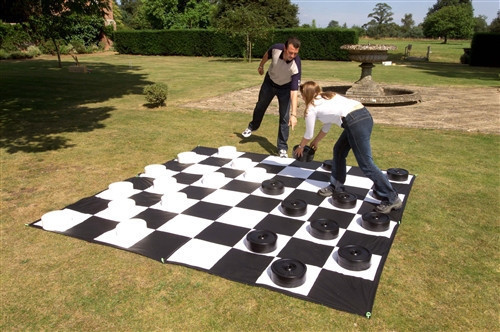 Giant Checkers Set With Mat | Shop by Category
