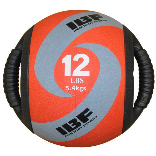 IBF Dual Handle Medicine Ball - 12 lb | Shop by Category Fitness