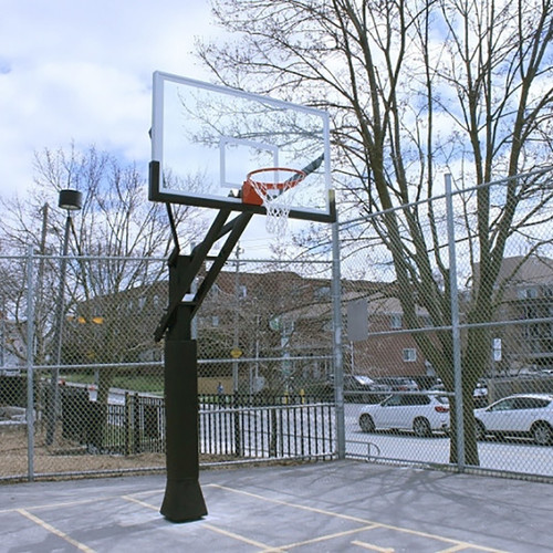Outdoor Adjustable Basketball Post System | Shop by Sport Basketball ...