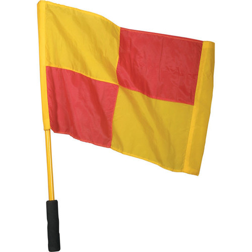 Linesman's yellow and red Checkered Flags | Shop by Sport Soccer Soccer ...