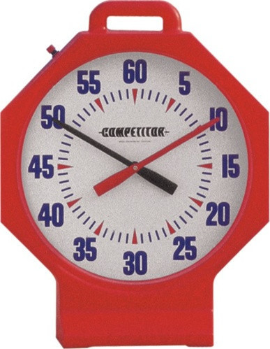 Competitor Compact Pace Clock - Red | Aquatics Deck Equipment Pace Clocks