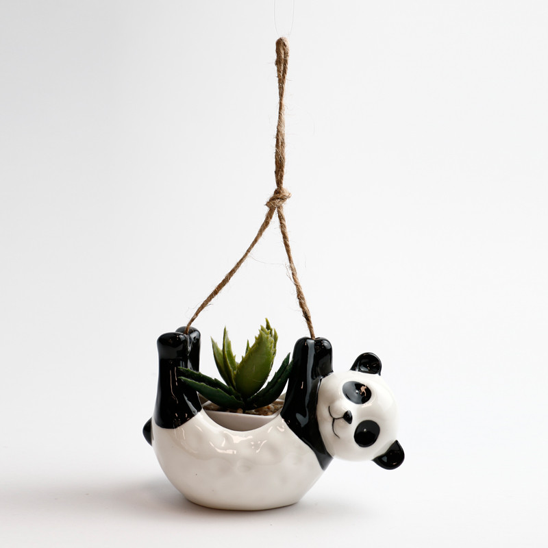 PANDA HANGING POT - SS1056 - Bronrob