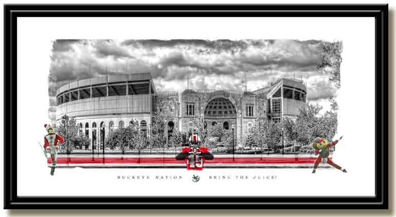 Ohio State Bring The Juice Framed Print.com