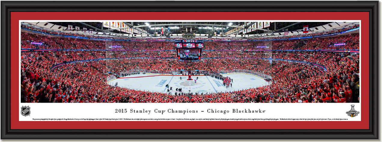 Chicago Blackhawks 2015 Stanley Cup Championship Framed Picture