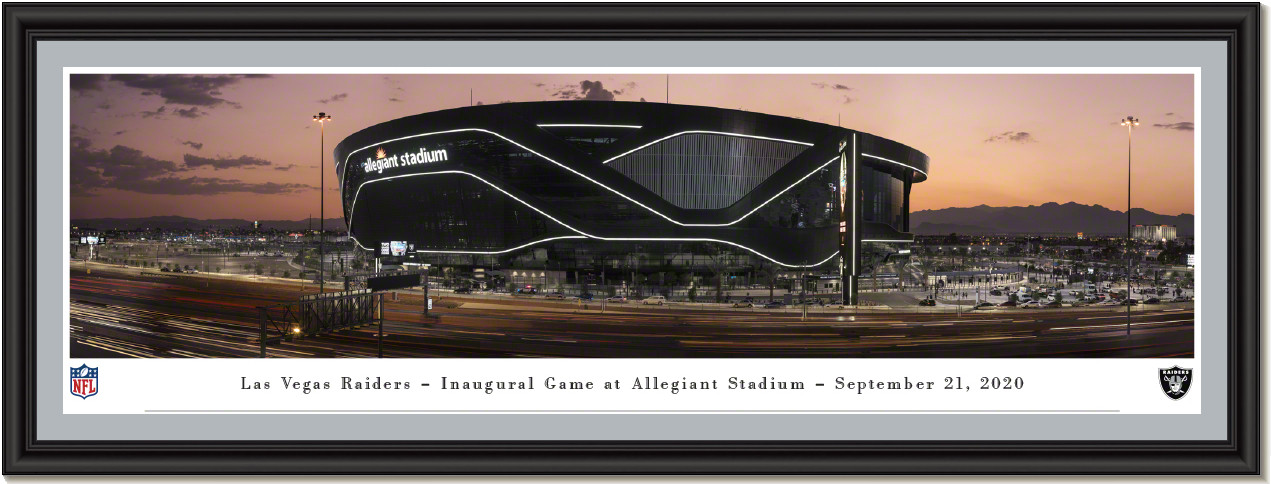 Las Vegas Raiders - Inaugural Game - Allegiant Stadium Framed Print