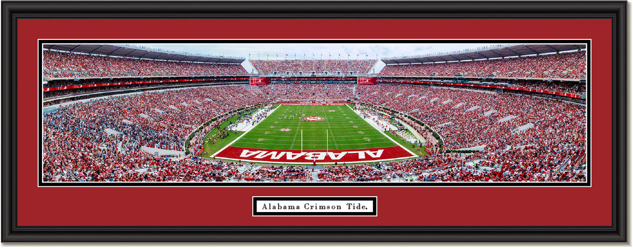 Alabama Crimson Tide - End Zone at Bryant-Denny Stadium - Framed Print