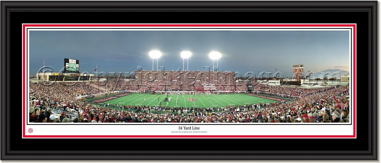 Texas Tech Panoramic Poster Texas Tech Framed Picture