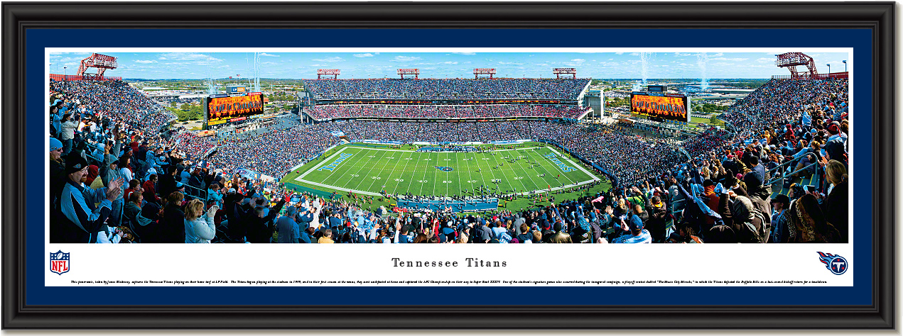 Tennessee Titans LP Field Framed Panoramic Poster