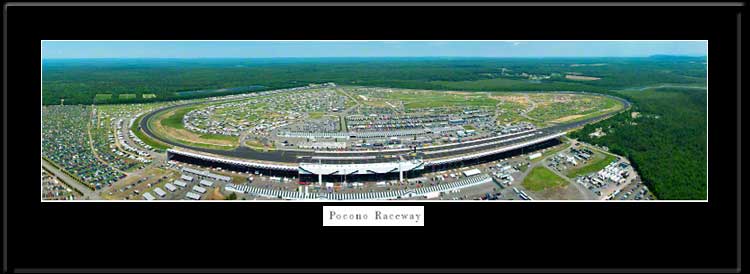 Pocono Raceway NASCAR Framed Panoramic Picture