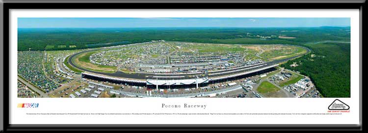 Pocono Raceway NASCAR Framed Panoramic Picture