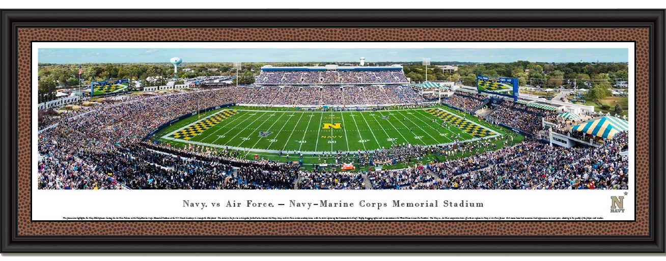 Navy Midshipmen Football Navy-Marine Corps Memorial Stadium Framed ...