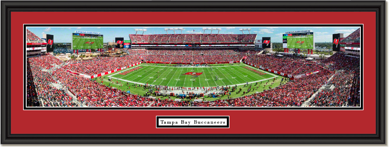 Tampa Bay Buccaneers Raymond James Stadium Framed Panoramic Picture