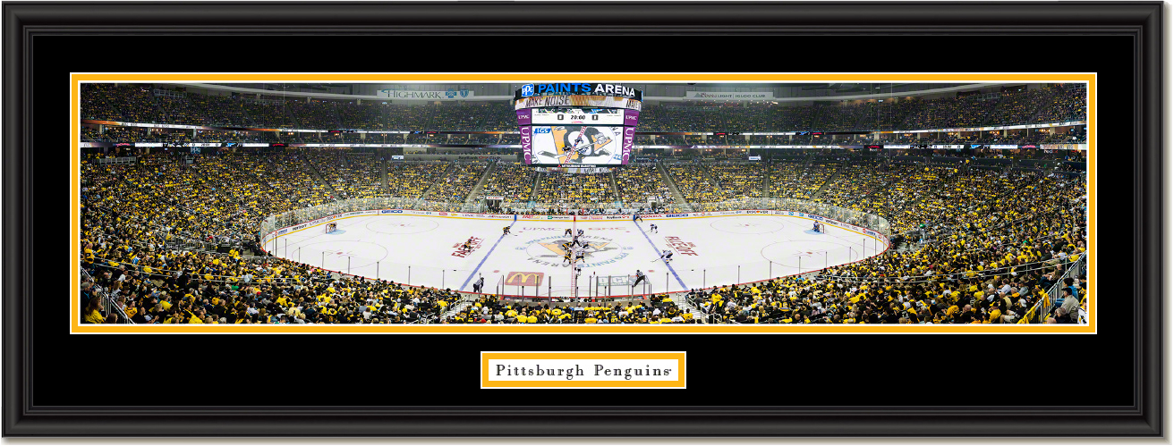 Pittsburgh Penguins PPG Paints Arena Framed Panoramic Picture