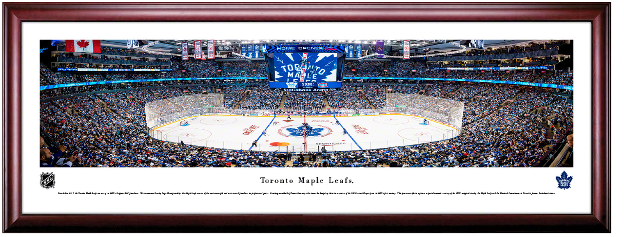 Toronto Maple Leafs ScotiaBank Arena Framed Panoramic
